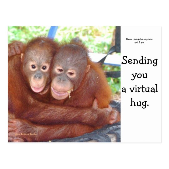 Virtual Hug Postcard | Zazzle.com
