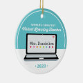 Virtual Learning Online Teacher Gift Ceramic Ornament | Zazzle