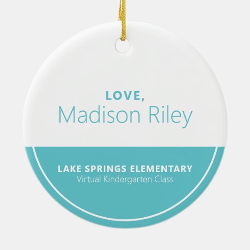 Virtual Learning Online Teacher Gift Ceramic Ornament | Zazzle