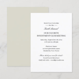 Investment Invitations | Zazzle