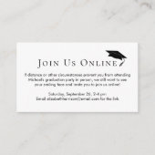 Virtual Online Graduation Party Enclosure Card | Zazzle