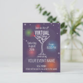 Virtual party invitation for celebrating online | Zazzle