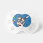 Rocket Ship, Outer Space, For Baby Boys Pacifier | Zazzle.com