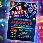 Virtual Reality VR Birthday Party Invitations | Zazzle