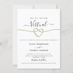 Virtual Wedding Ceremony Invitation | Zazzle