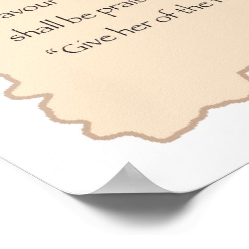 Virtuous Woman Parchment Print | Zazzle