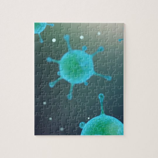 Virus Magnified Jigsaw Puzzle | Zazzle.com