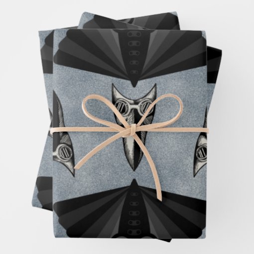 Virus-plagued Plague Doctor Wrapping Paper Sheets | Zazzle