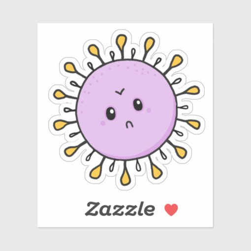 Virus sticker | Zazzle
