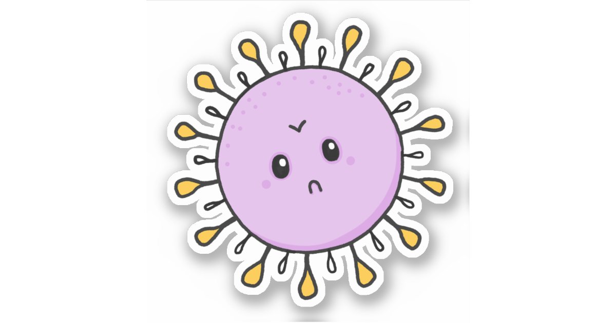 Virus sticker | Zazzle