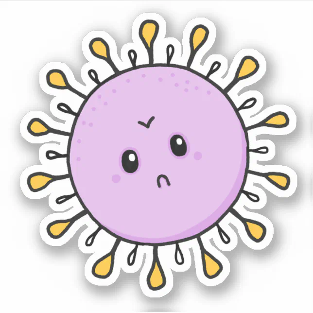 Virus sticker | Zazzle