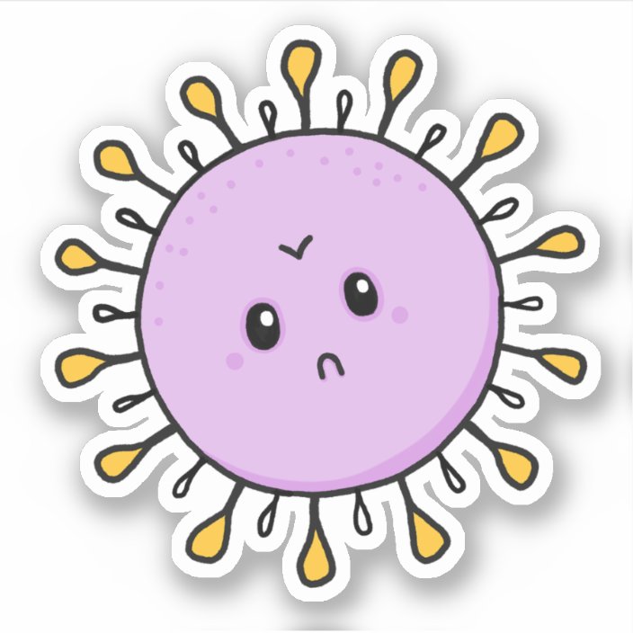 Virus sticker | Zazzle.com