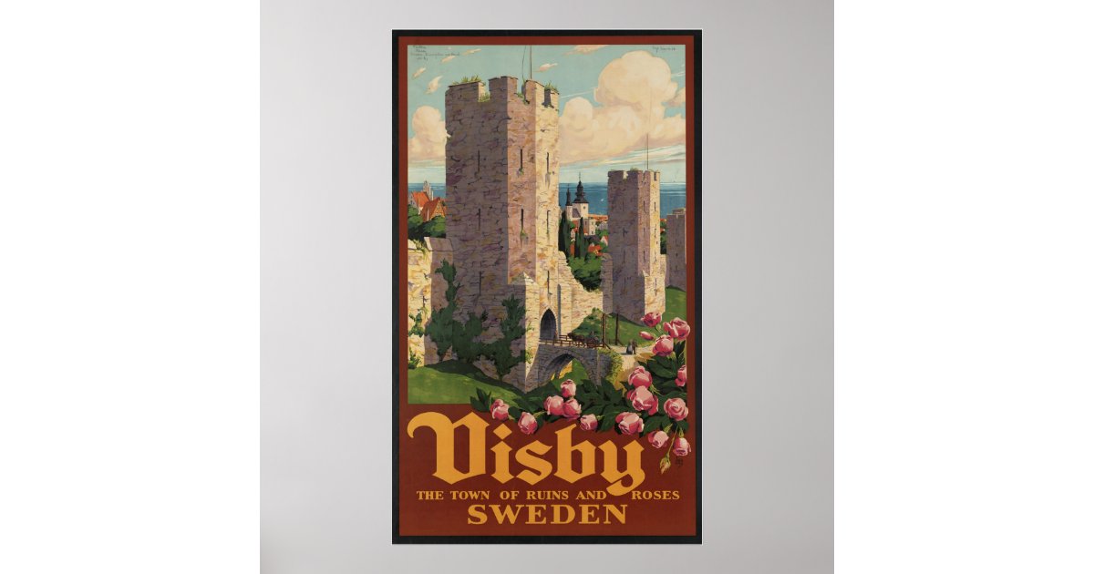 Visby Sweden Poster | Zazzle