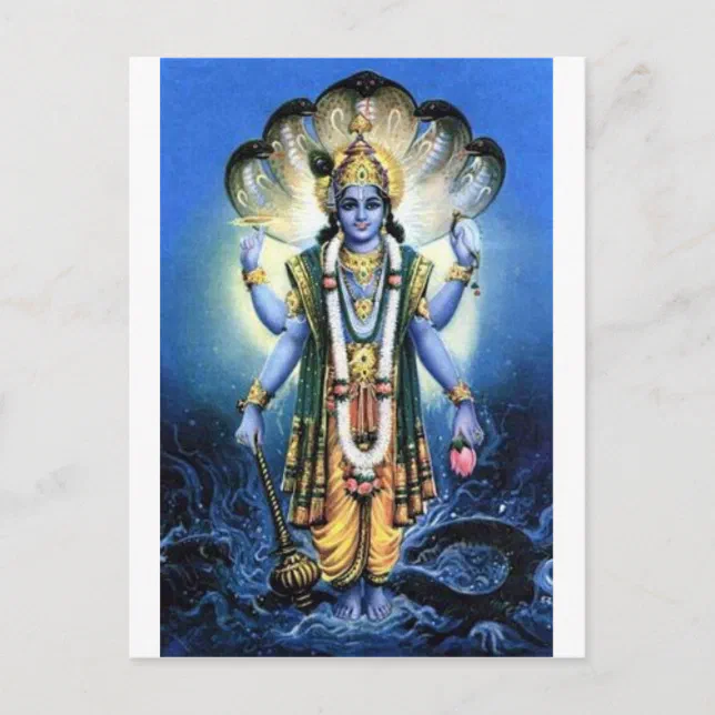 Vishnu Postcard | Zazzle