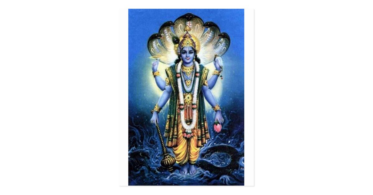 Vishnu Postcard | Zazzle.com