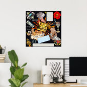 Vision Board for Prosperity Poster | Zazzle