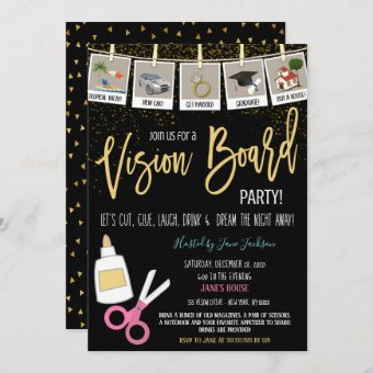 Vision Board Party Invitation | Zazzle