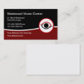 Vision Eye Care Ophthalmologist Business Card | Zazzle