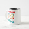 Vision Vibes Optometrist Optometry Staff Optician Two-Tone Coffee Mug ...