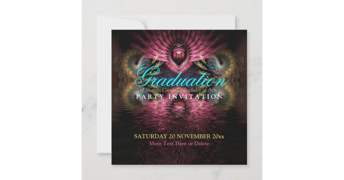 Visionary Arts Graduation Invitation | Zazzle