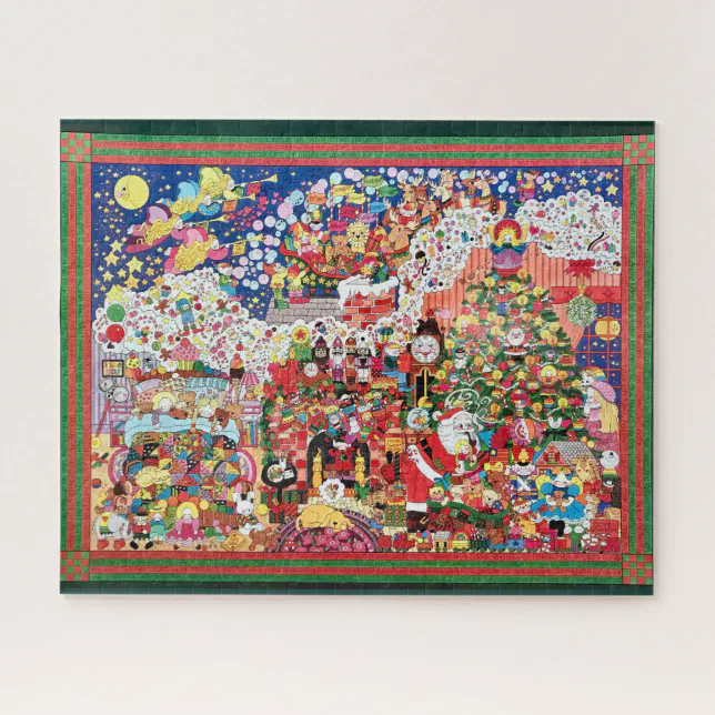 Visions of Sugarplums Jigsaw Puzzle with Border | Zazzle