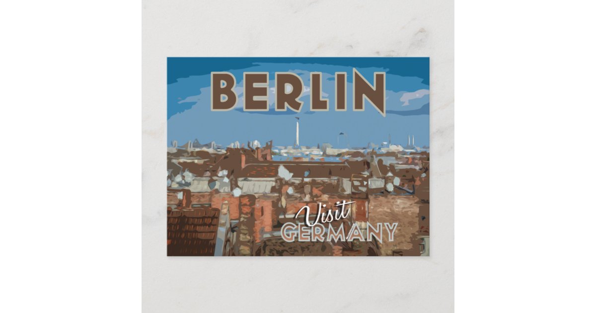 Visit... Berlin postcard | Zazzle