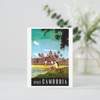 Visit Cambodia Postcard | Zazzle