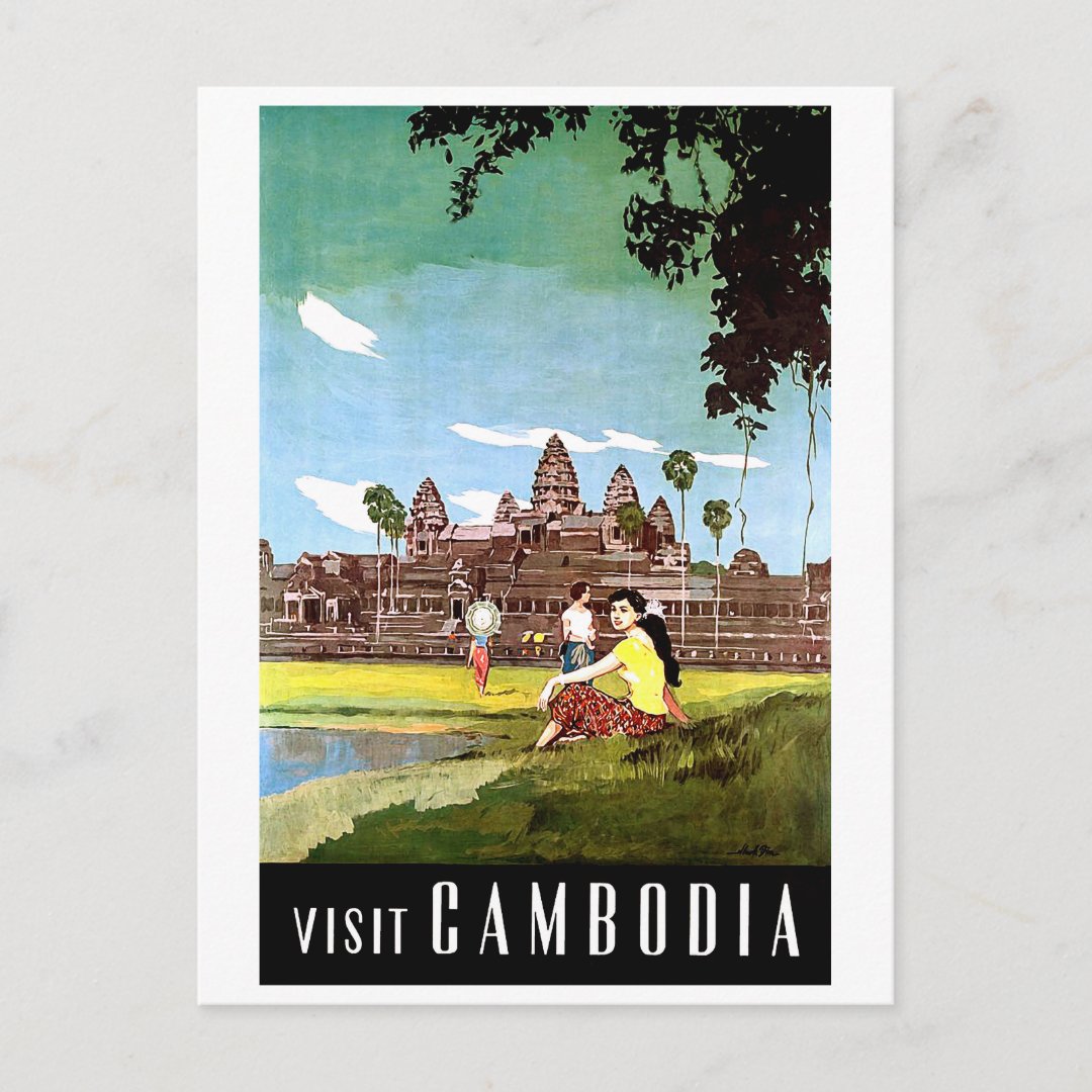 Visit Cambodia Postcard | Zazzle