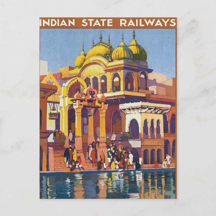 Visit India ~ Muttra Postcard | Zazzle.com