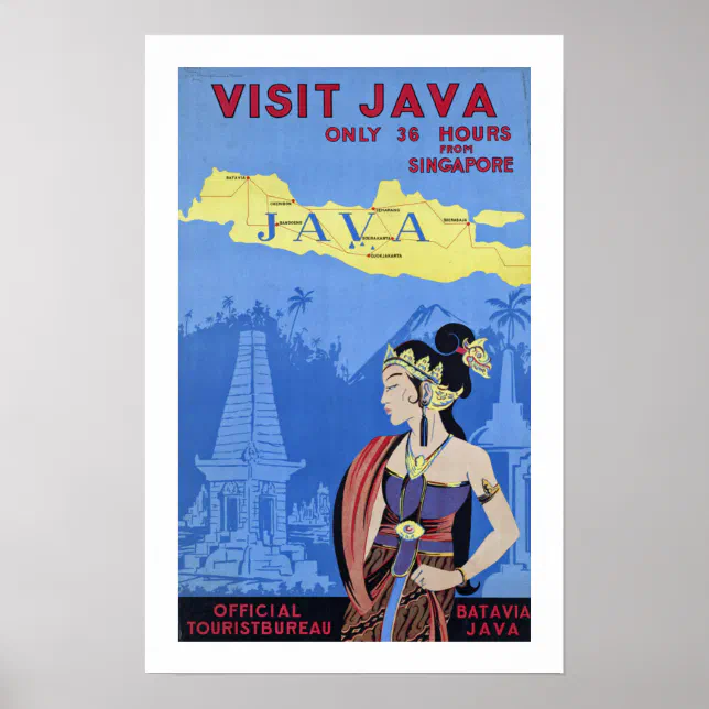Visit Java Poster | Zazzle
