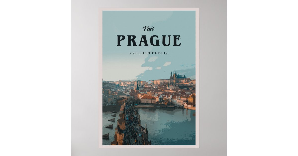 Visit Prague Poster | Zazzle