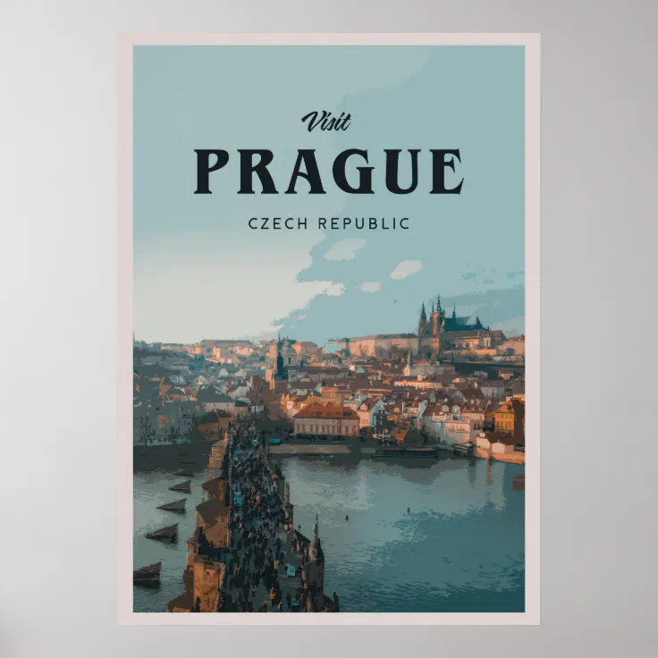 Visit Prague Poster | Zazzle