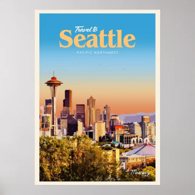 Visit Seattle Poster | Zazzle