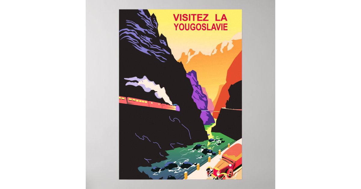 Visit Yugoslavia Poster | Zazzle