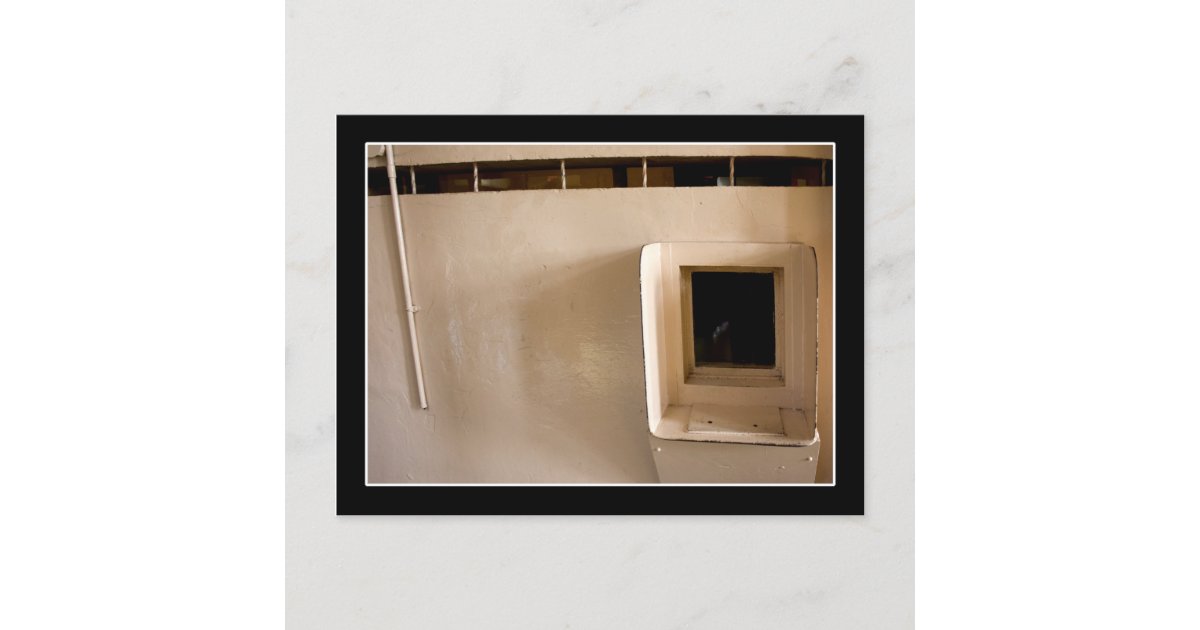 Visitation Window at Alcatraz Prison Postcard | Zazzle