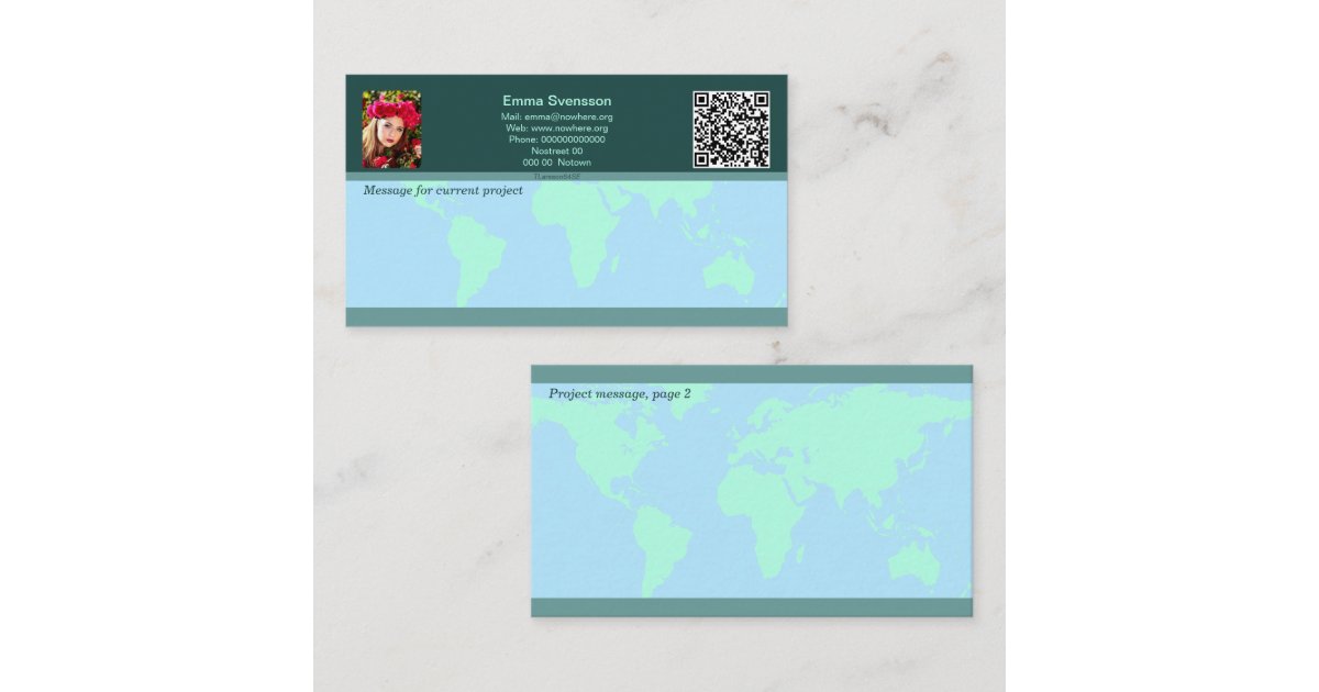 Visitkort — Connect, World Calling Card | Zazzle
