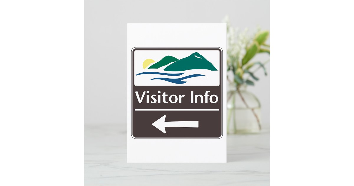 Visitor Information Sign Invitation | Zazzle