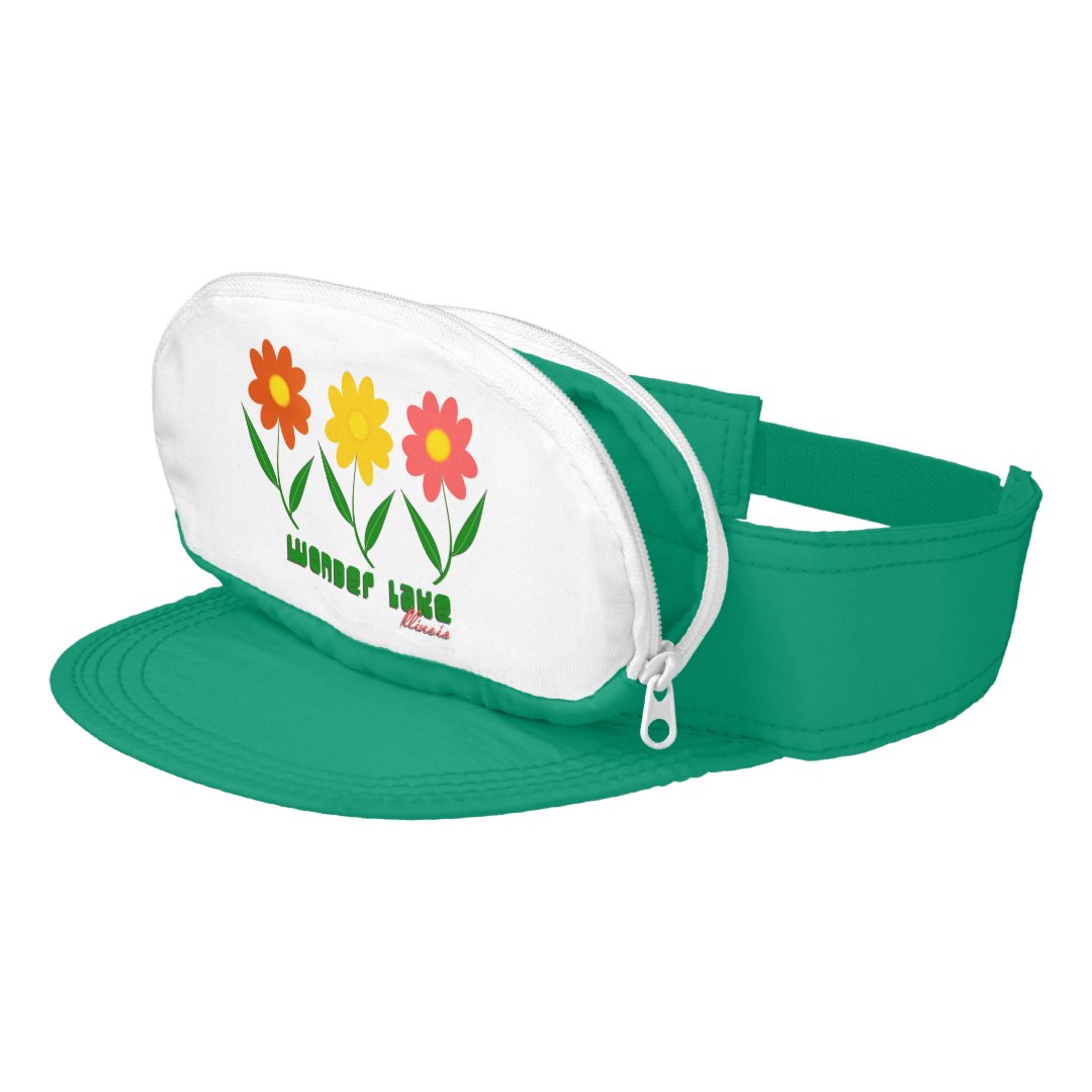 Visor Fanny Pack Pocket Dork Hat Thing Teal | Zazzle