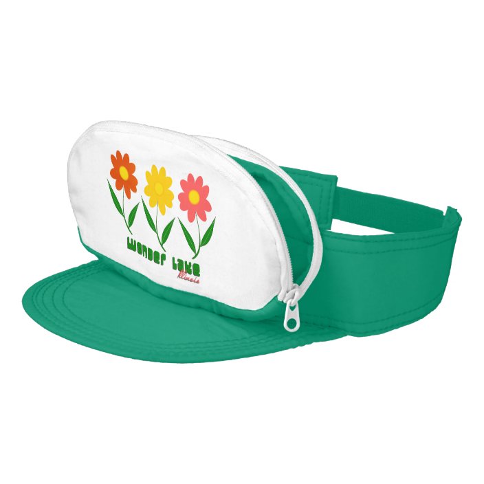 Visor Fanny Pack Pocket Dork Hat Thing Teal | Zazzle.com