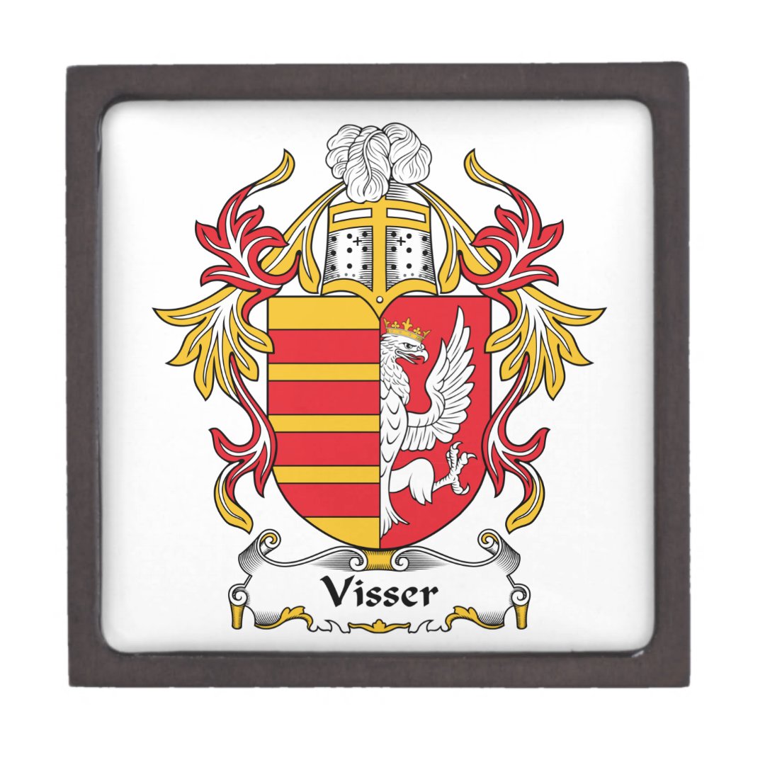 Visser Family Crest Jewelry Box | Zazzle