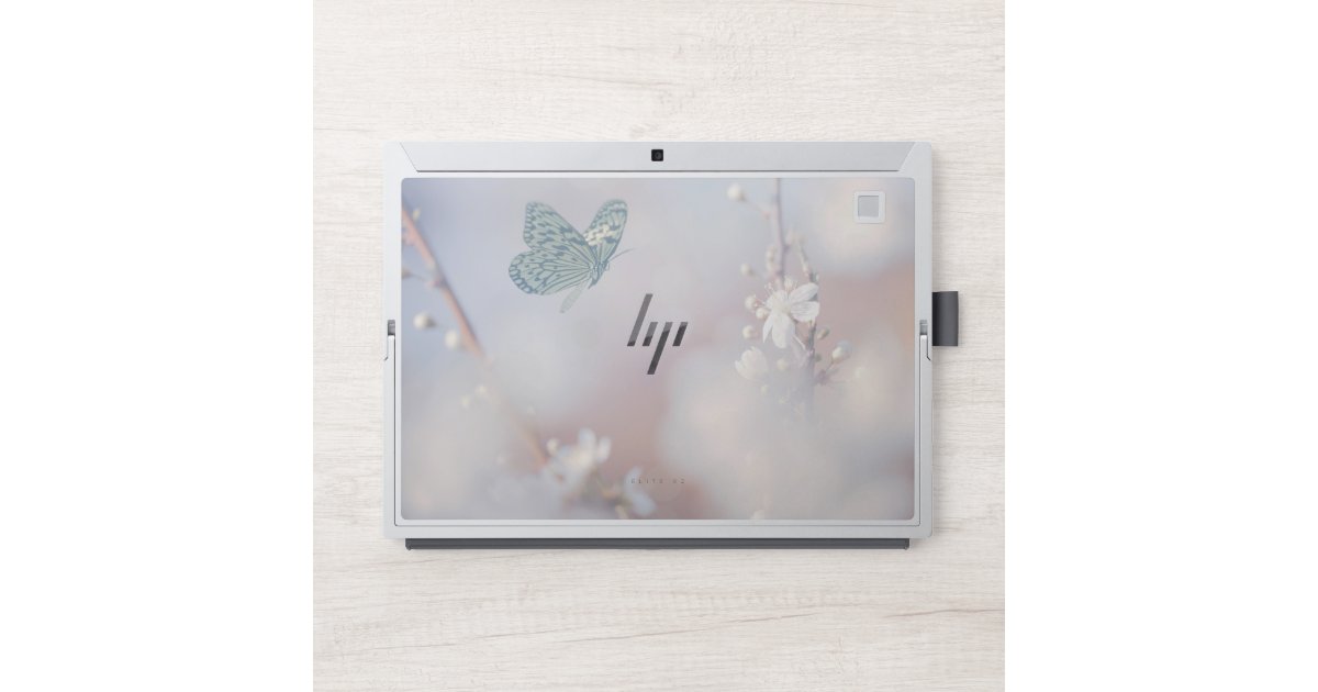 Visual Butterfly Natural HP laptop skin | Zazzle