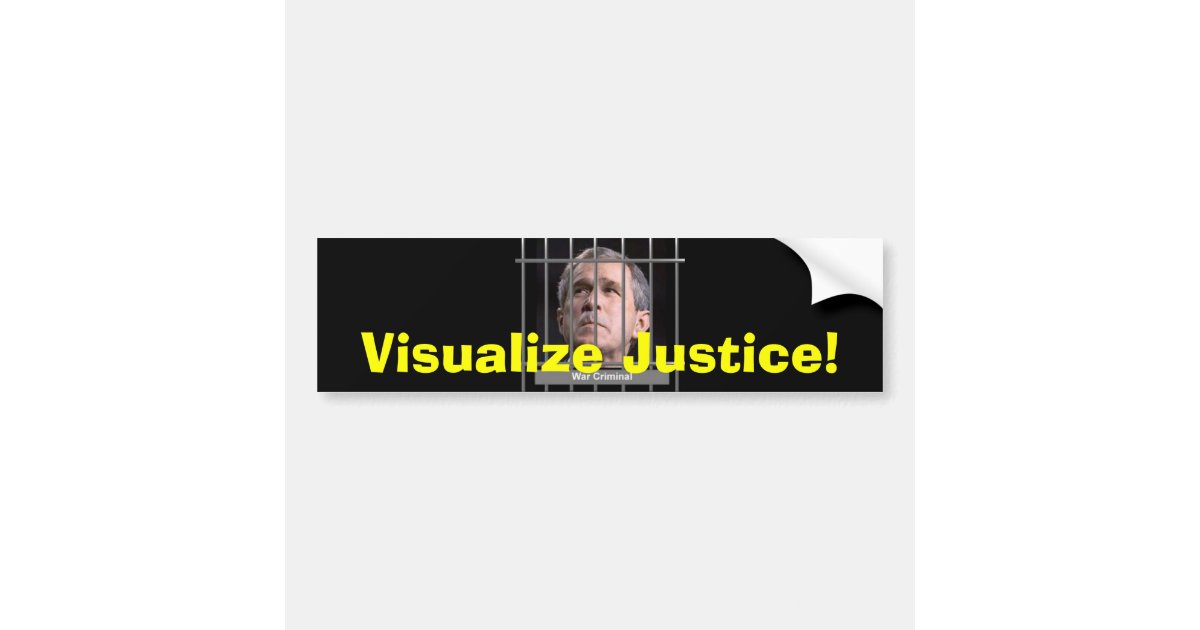 Visualize Justice Bumpersticker Bumper Sticker | Zazzle