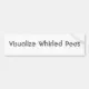 Visualize Whirled Peas Bumper Sticker | Zazzle