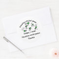 Visualize Whirled Peas Classic Round Sticker | Zazzle