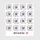 Visually Impaired Eyeball Nametag Badge Icon Sticker | Zazzle