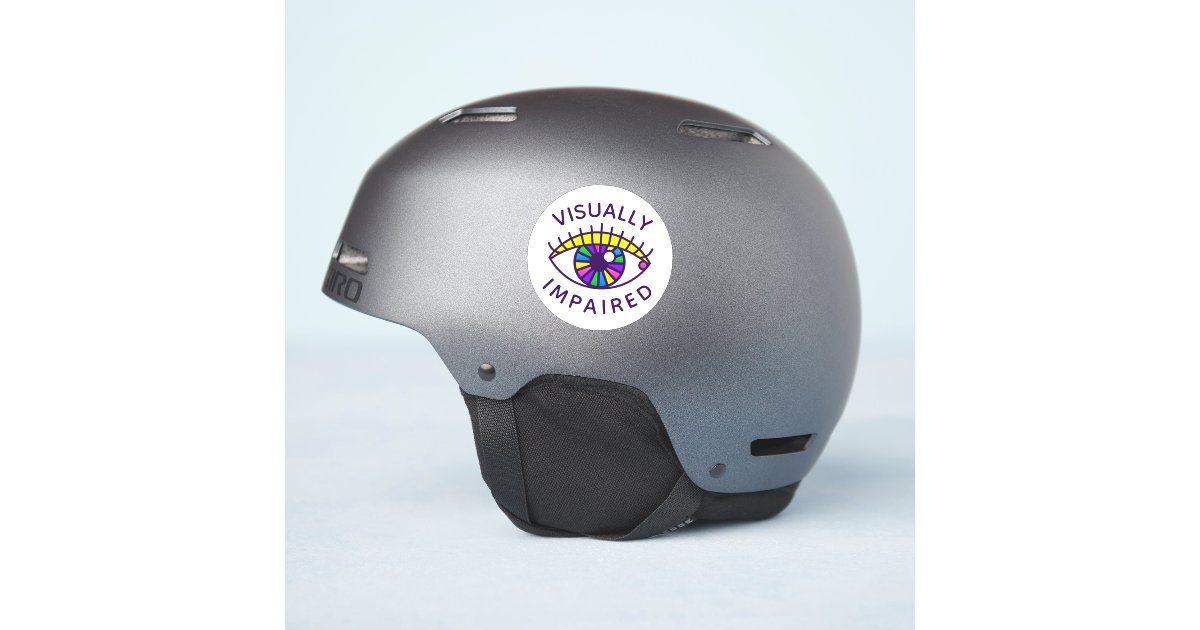 Visually Impaired Low Vision Loss Blind Awareness Sticker | Zazzle