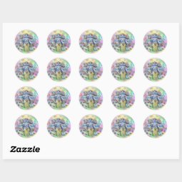 Viswarupa - the Universal Form Classic Round Sticker | Zazzle