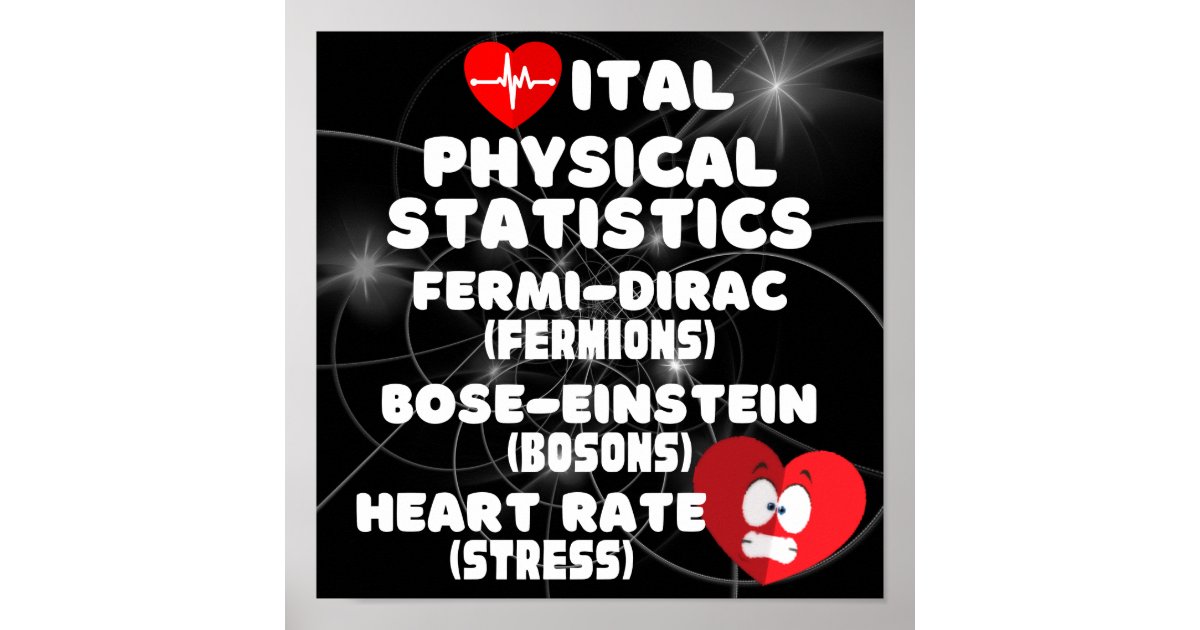 Vital Physical Statistics Poster | Zazzle