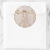 Vitruvian Man Classic Round Sticker | Zazzle