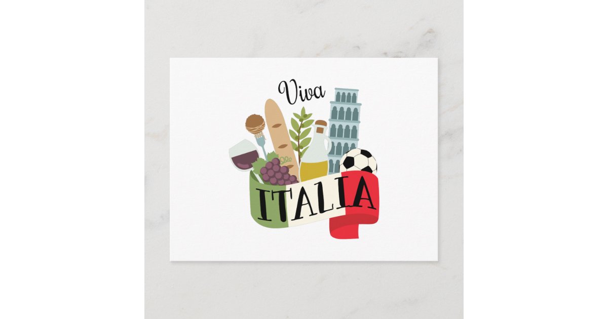 Viva Italia Postcard | Zazzle